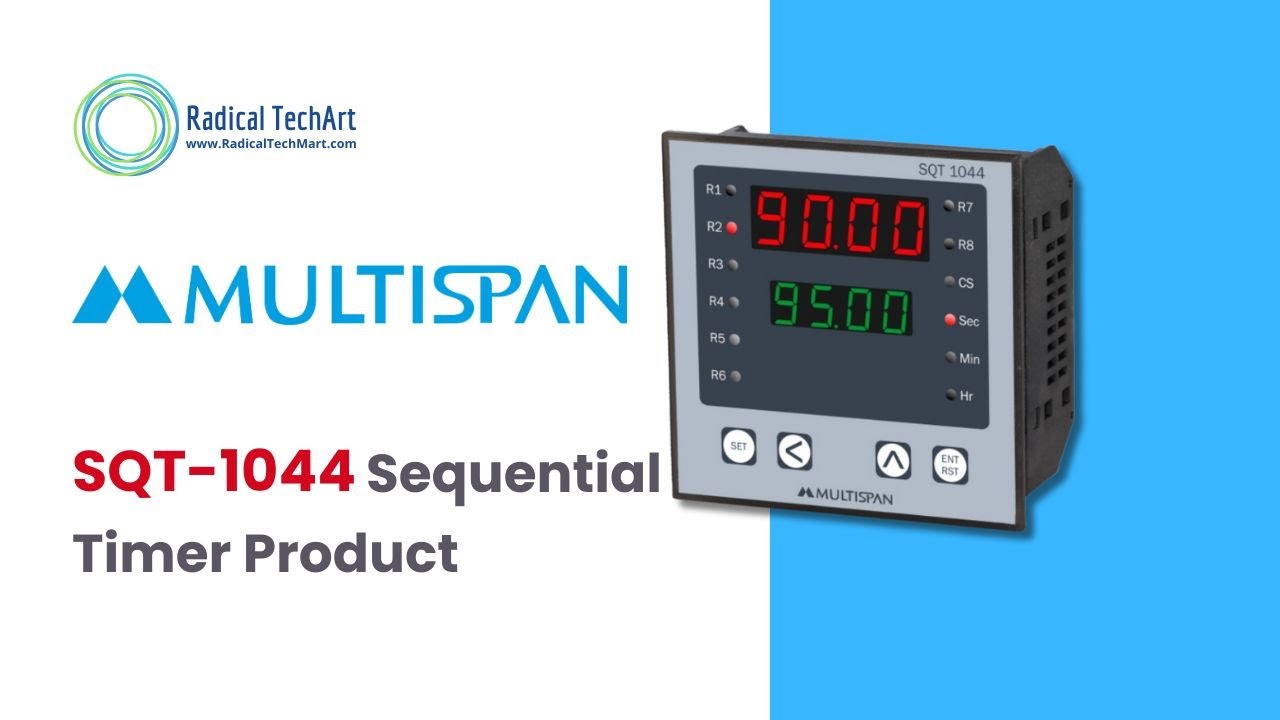 Multispan SQT-1044 Sequential Timer | 4-Step Timer, Wiring & Settings
