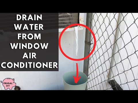 Drain Water from Window or Wall Air Conditioner Drip Pan
