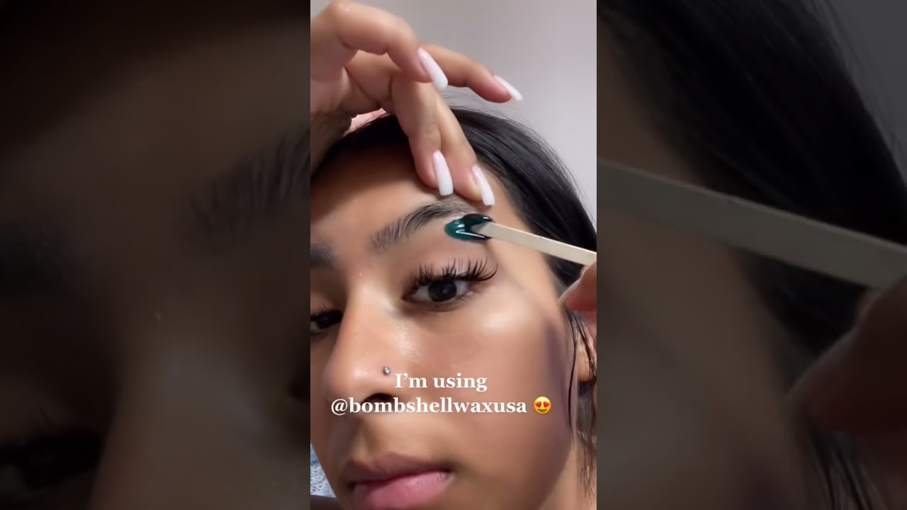 How to Wax Your Eyebrows at Home #hardwax #wax #eyebrowwaxing #bodywax #facewax #brazilian