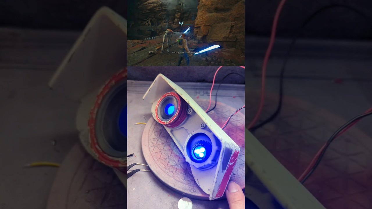 Lighting my #jedisurvivor #bd1 with dollar store keychain. Gameplay video by @sirweempy5500#droid