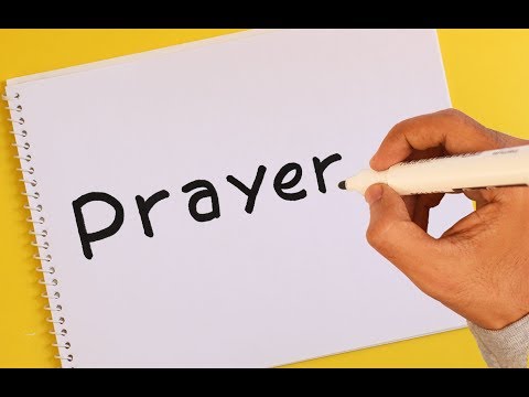 How to turn word PRAYER into a Cartoon ! Text To Picture Art for kids