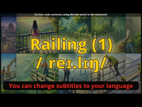 Railing meaning (1) with 5 examples