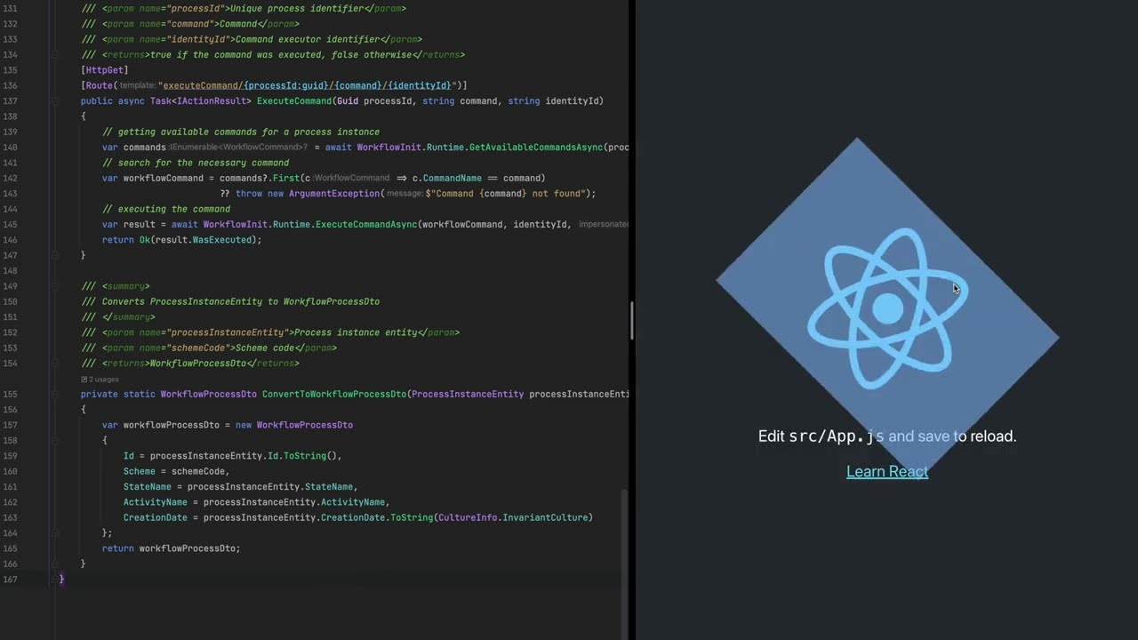 Workflow Engine integration with React 18