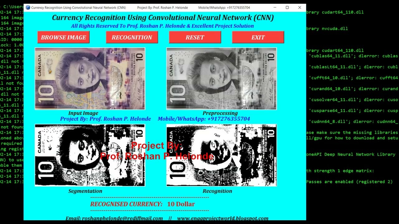 Project On Canadian Currency Recognition Using Image Processing Python Project With Source Code