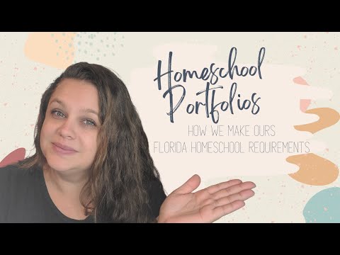 HOMESCHOOL PORTFOLIO | How We Create a Portfolio for Review | Florida Homeschool Requirements