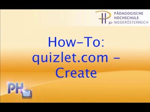 How-To: Quizlet - Create Your Own