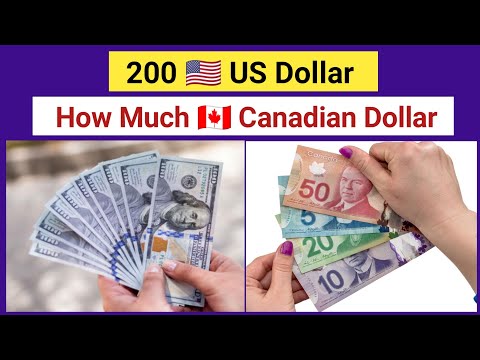 200 US Dollar Rate How Much Canadian dollar | 200 USD to Canada Currency