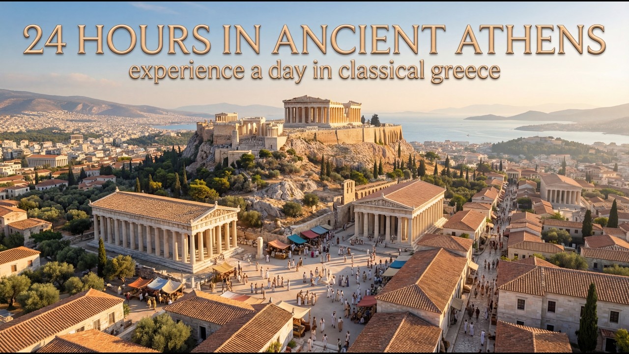 24 Hours in Ancient Athens | Experience a Day in Classical Greece (AI Reconstruction)