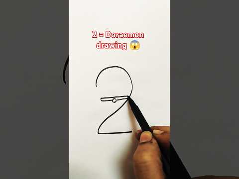 How to draw a doraemon #shortsfeed #doraemon