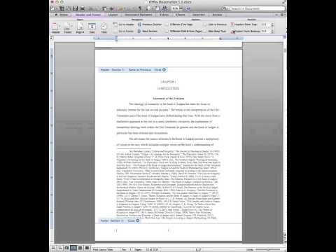 Setting Page Number Margins