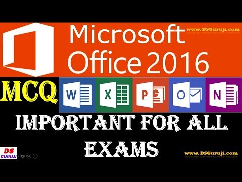 MS Office 2016 MCQ Important for All exams | Informatics Assistant | RSMSSB | Sanganak | IA