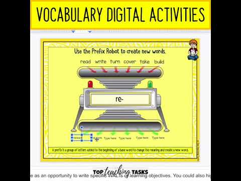 Vocabulary Volume One Digital Activities
