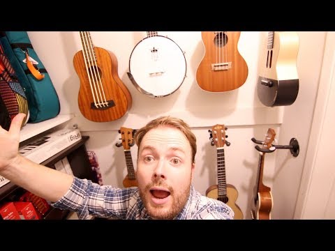 THE UKULELE TEACHER PLAYS HIS FAVOURITE UKULELES... and ELECTRIC GUITAR!