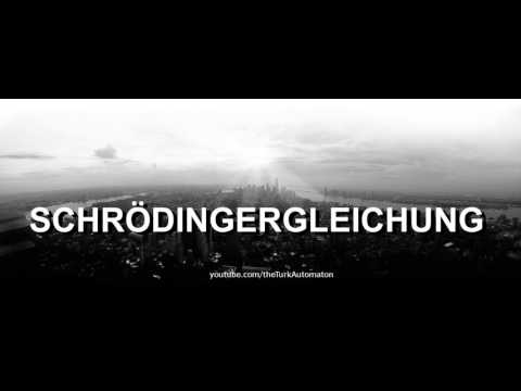 How to pronounce Schrödingergleichung in German