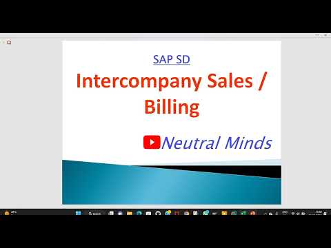 SAP SD Intercompany Sales / Billing process with Configuration