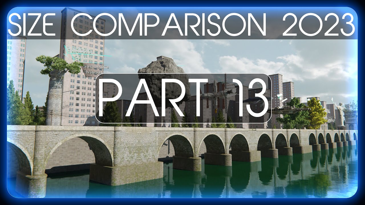 ABSOLUTE Size Comparison 2023 (Part 13) 4K 60FPS 3D