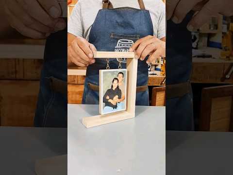 #Genial #IDEA #Sobrantes #Madera #portaretrato #carpinteria #tutorial #diy #hagaloustedmismo #tips