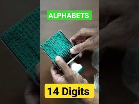 Alphabet Rolling Stamp | Alphabet Rotary Stamp | #stamps #viral #shorts