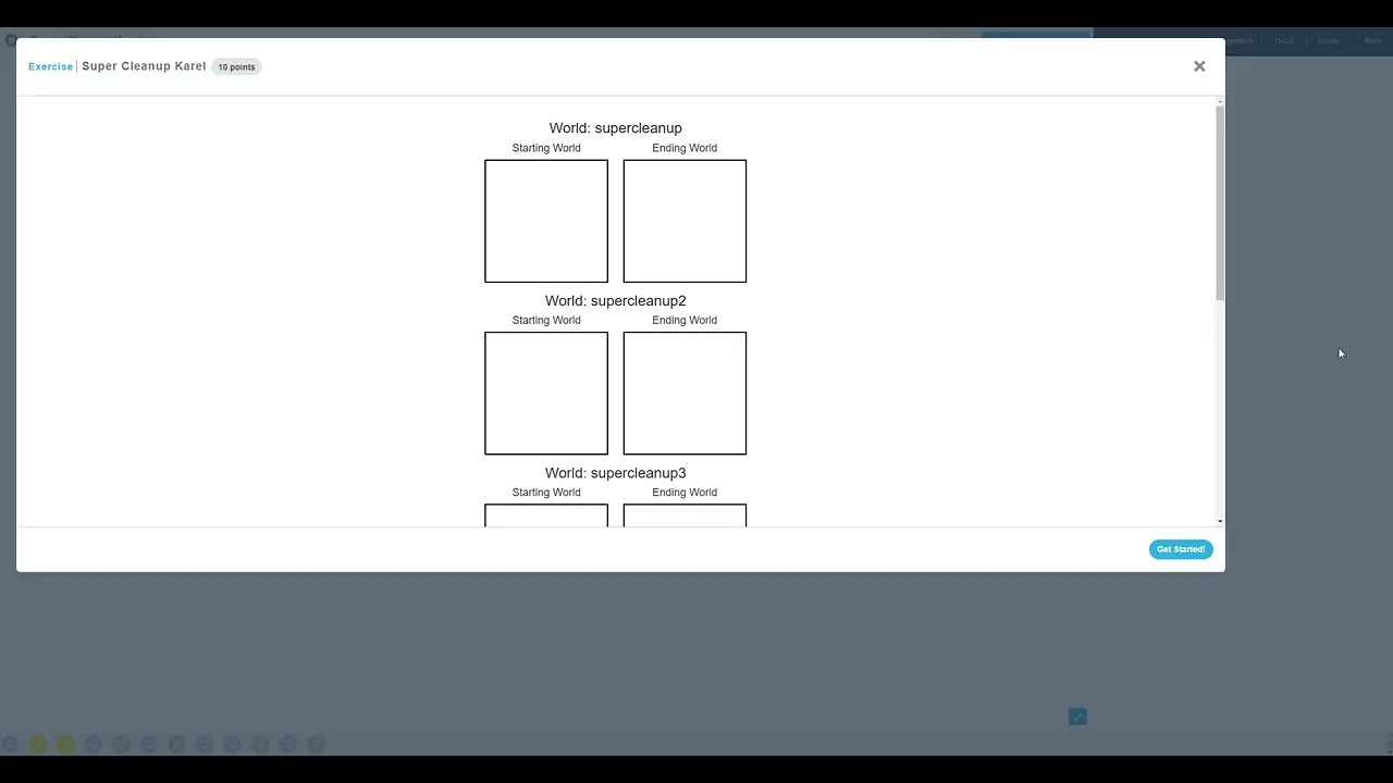 Super Cleanup Karel GUIDE