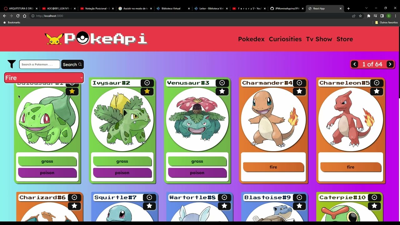 Pokedex with react-demo