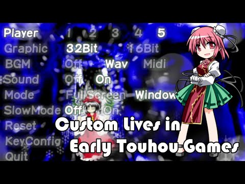 Pros and Cons of customizable lives in early Touhou games