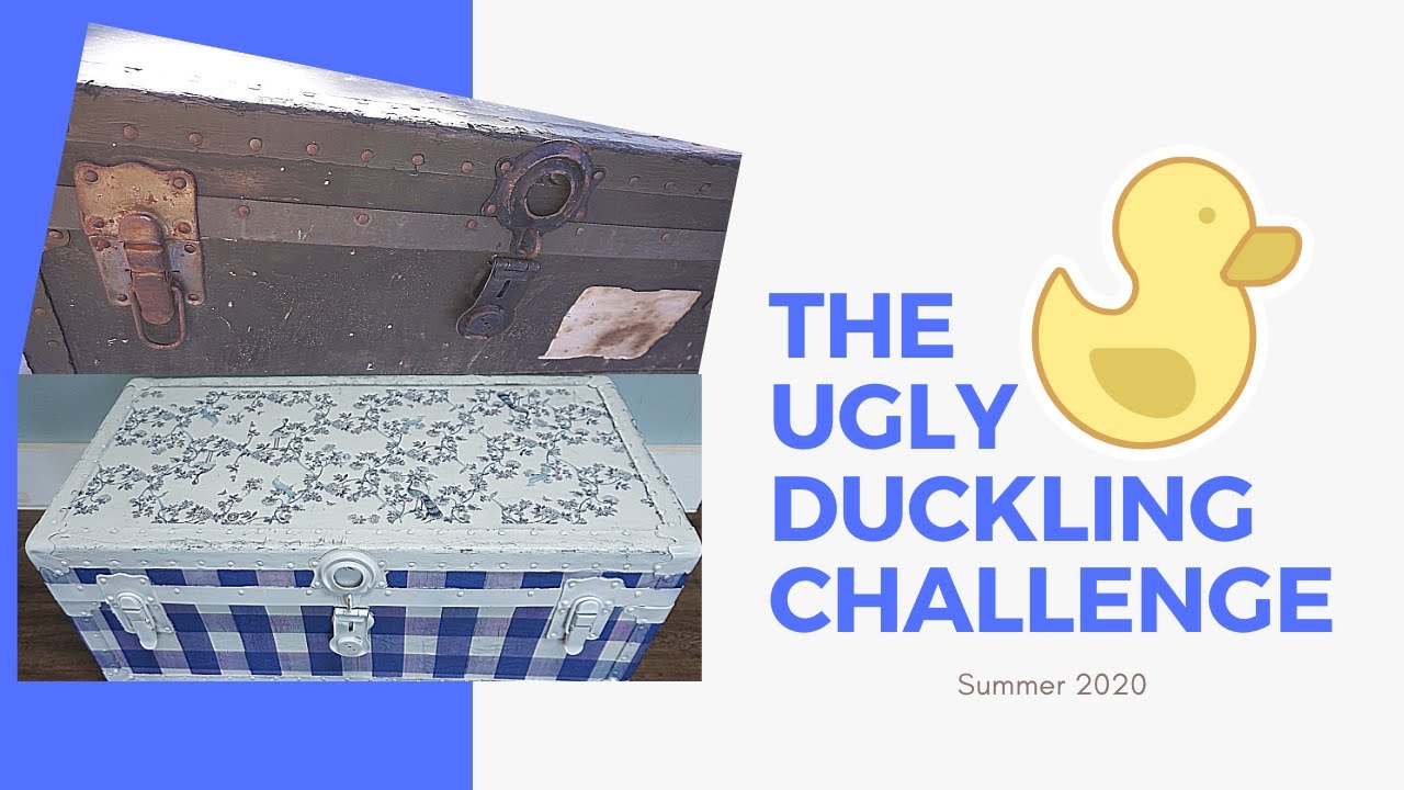 Ugly Duckling Challenge | Upcycled Antique Trunk