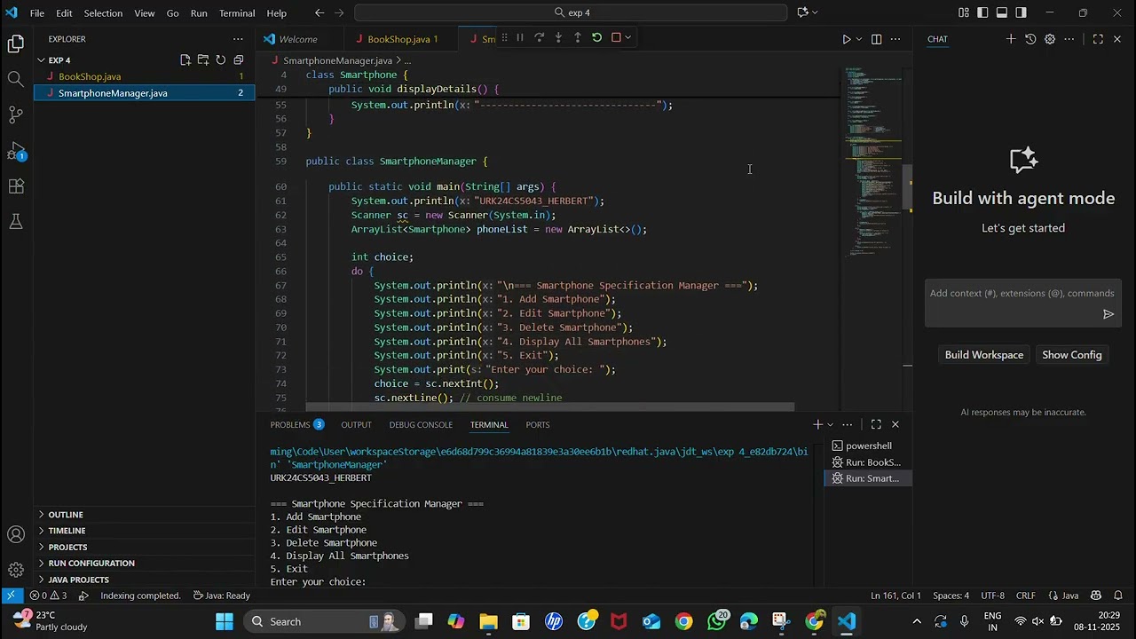 OOPS EXP 4 JAVA PROGRAMMING