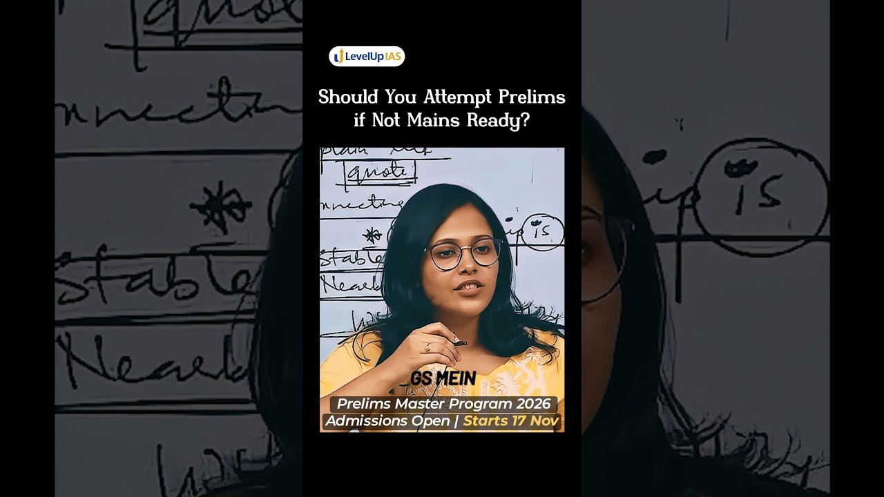 Attempting Prelims Before You Are Mains Ready? #upsetopper #shorts