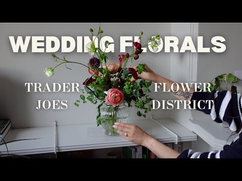 DIY Wedding Centerpieces with Trader Joe's Flowers & NYC Flower District | Budget Wedding Ideas