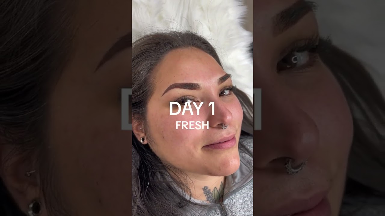 Eyebrow TATTOO Healing Journey #pmubrows #ombrepowderbrows #pmuartist #tattoohealing #portland