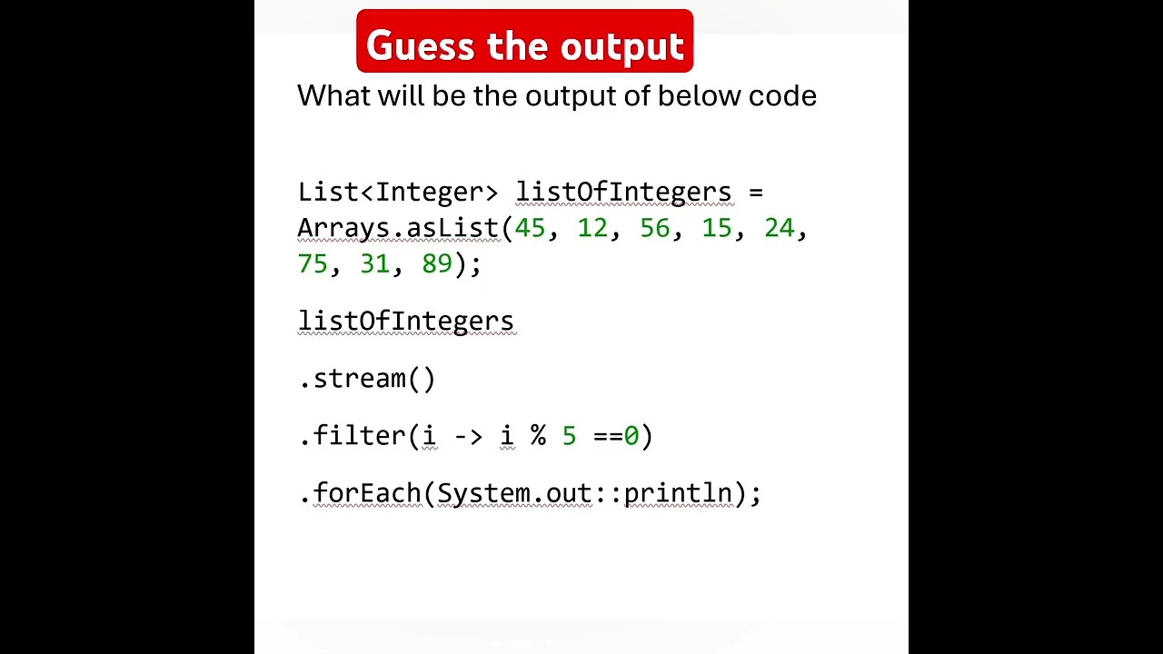 Java interview questions #shorts #youtubeshorts #java8 #java