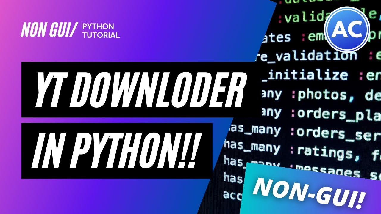 Create YT Video Downloader using Python | Create Windows Application in Python | abhicoder | easy