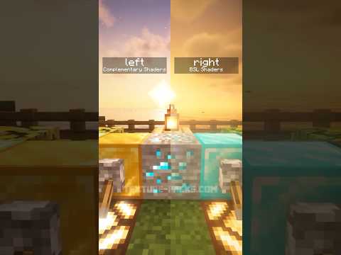 Minecraft Shaders: Complementary or BSL? #shorts