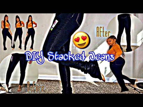 DIY Stacked Jeans using E6000 glue | does this actually work?!