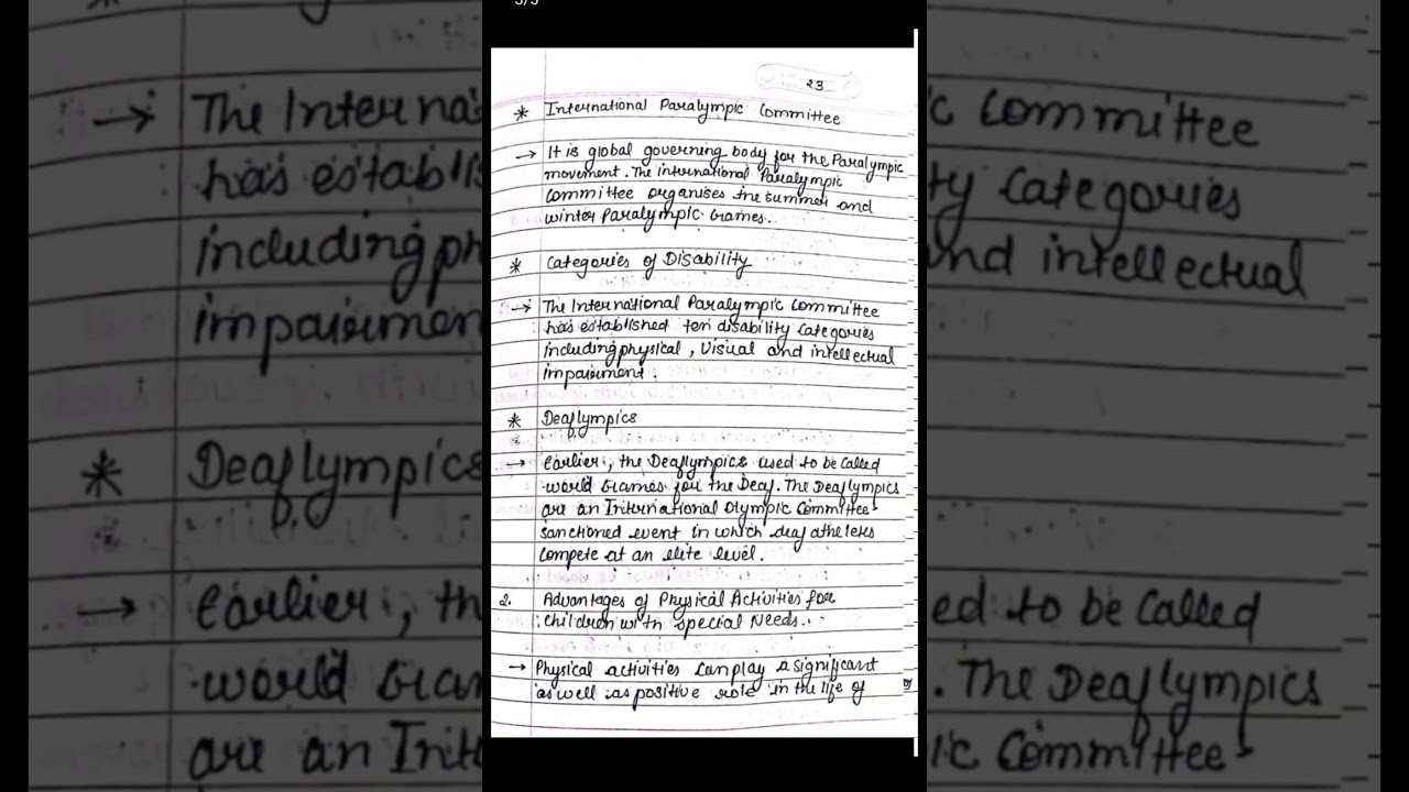 Class 12 Physical Education Chapter 4 Notes Pdf #shorts