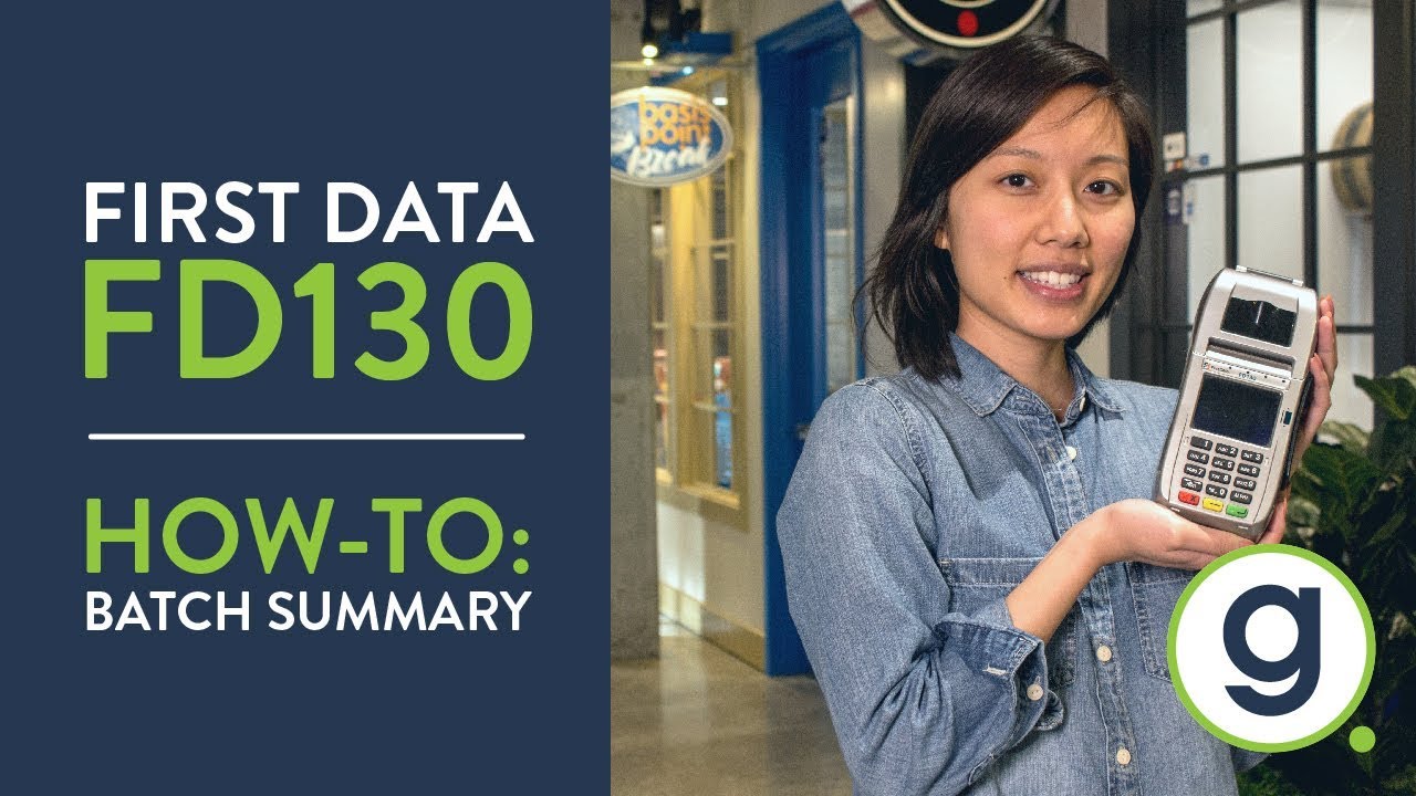 How To Print A Batch Summary FD130 Credit Card Terminal First Data 130 | Gravity Payments Support