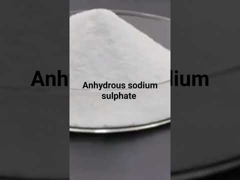 anhydrous sodium sulphate #Na2So4