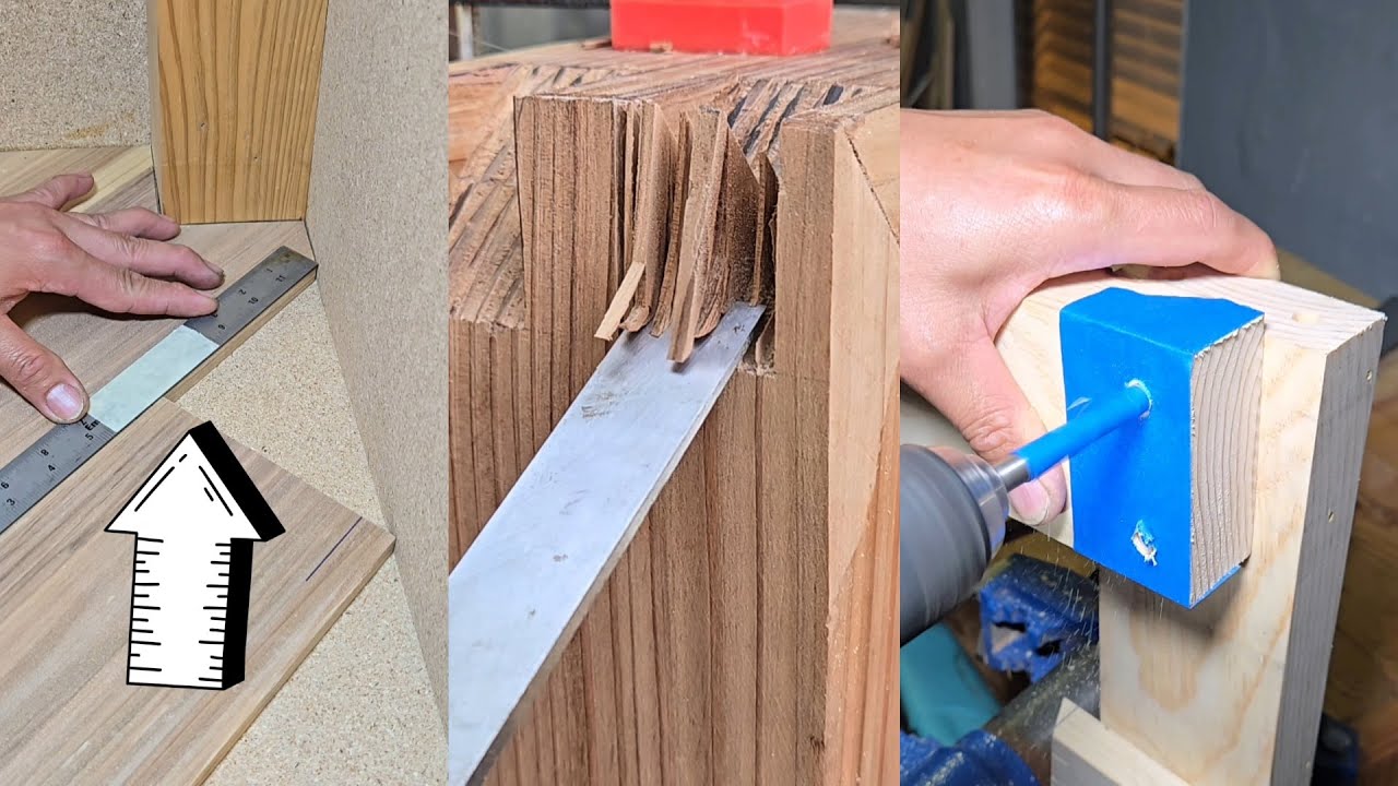 Top 26 Genius Woodworking Tips & Hacks That Work Extremely well | Corner Joints #diy #tips #howto