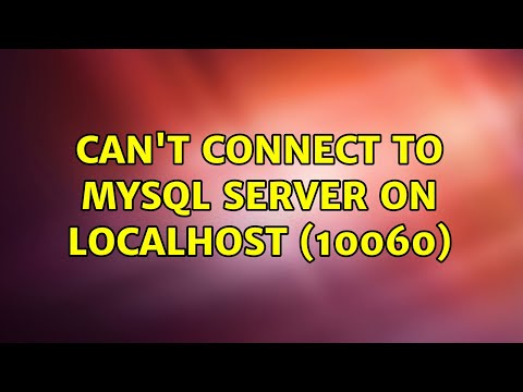 Can't connect to MySQL server on localhost (10060) (4 Solutions!!)