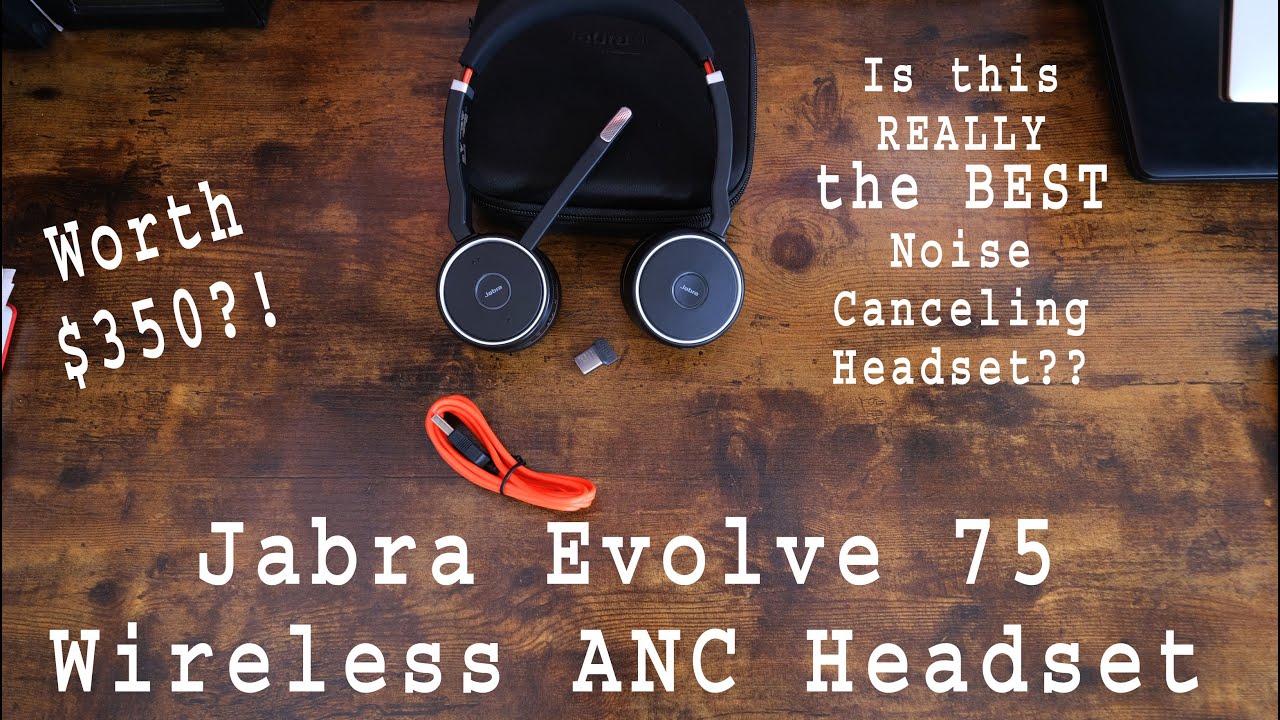 Jabra Evolve 75 Wireless Noise Canceling Headset | Review and Instructions