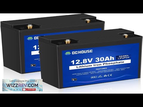 DC HOUSE 2 Pack 12V 30Ah LiFePO4 Lithium Battery Low Temp Cut Off Review