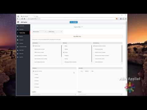 ABA Applied: Capturing ABC Data