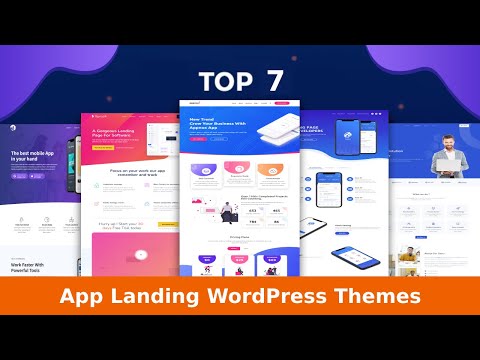 Top 7 App Landing WordPress Themes | Best Mobile App Landing Page WordPress Themes | Wpshopmart