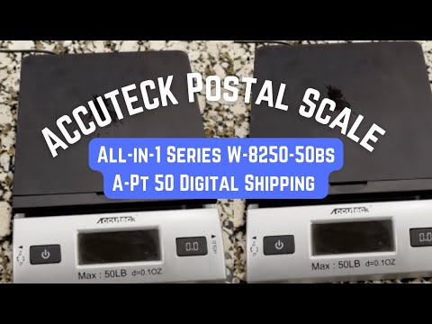 ACCUTECK All-in-1 Series W-8250-50bs A-Pt 50 Digital Shipping Postal Scale Review