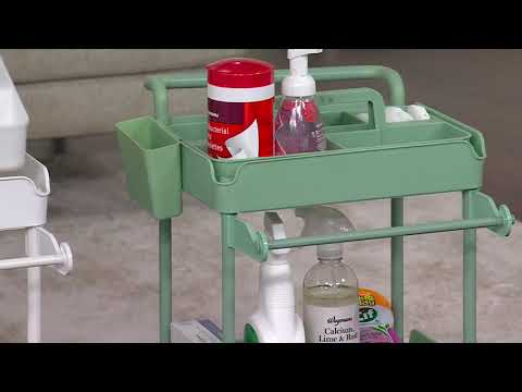 Cella 3 Tier Universal Cart with Removable Caddy on QVC