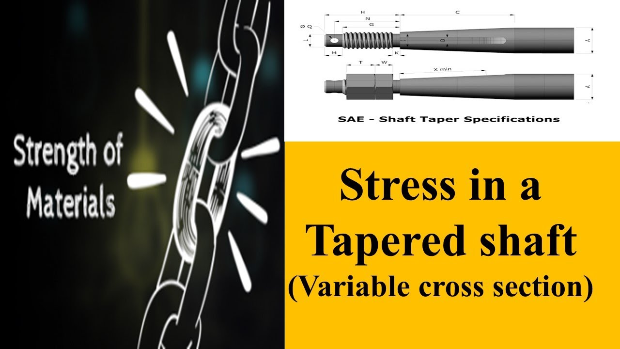 25.1.(Use Head Phone) Stress in a Tapered shaft(Thermal Stress in Variable cross-sectioned Shaft)