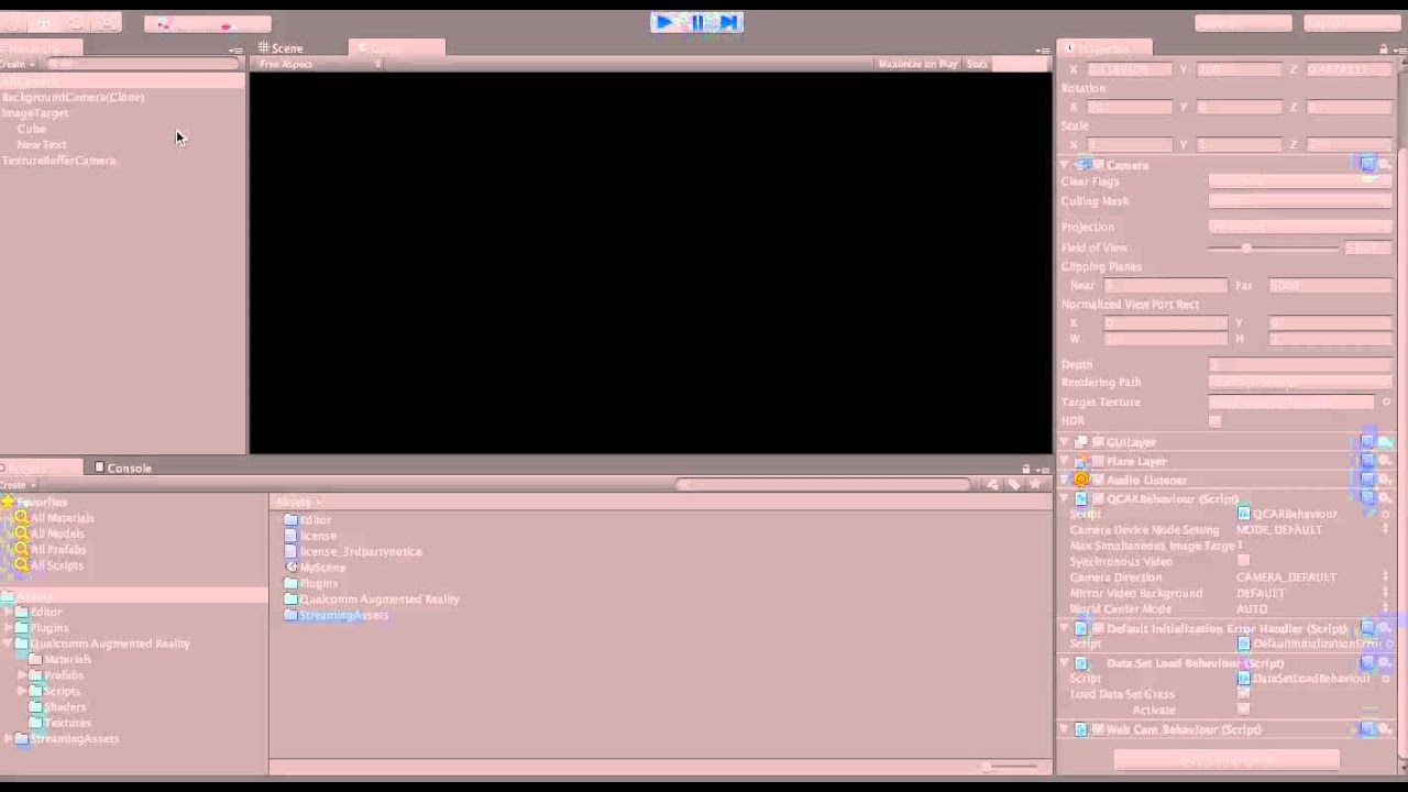 No preview camera in Unity