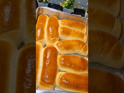 Pão de cachorro quente caseiro 😋👌 #receitas #lanche #lanchinho