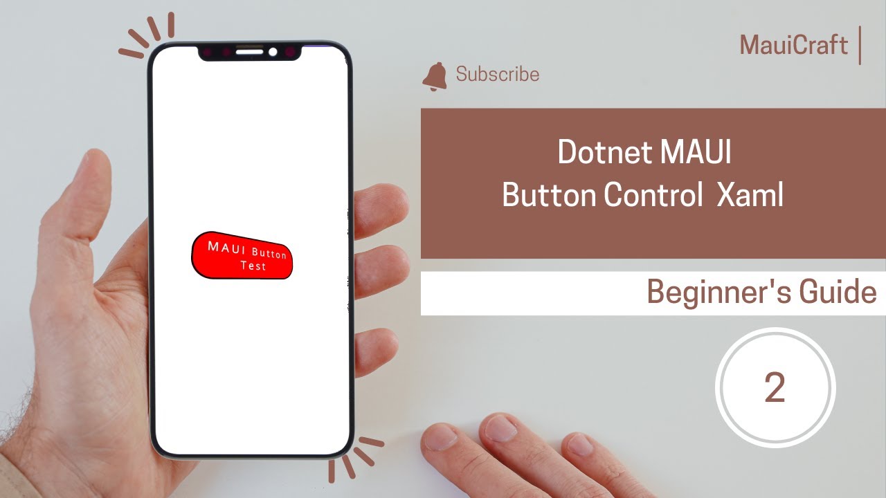 Dotnet MAUI Buttons, Button Images XAML Tutorial 2