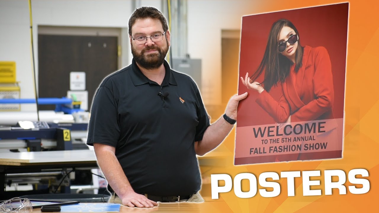 What Material can be used as a Poster?